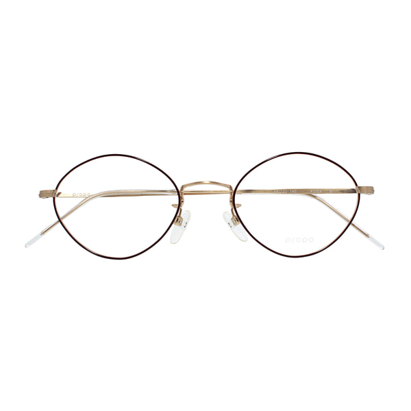 propo | 【propo】 ROSA ローザ 4（ブラウン/ゴールド） メガネ | 正規取扱い-POKER FACE オンラインストア