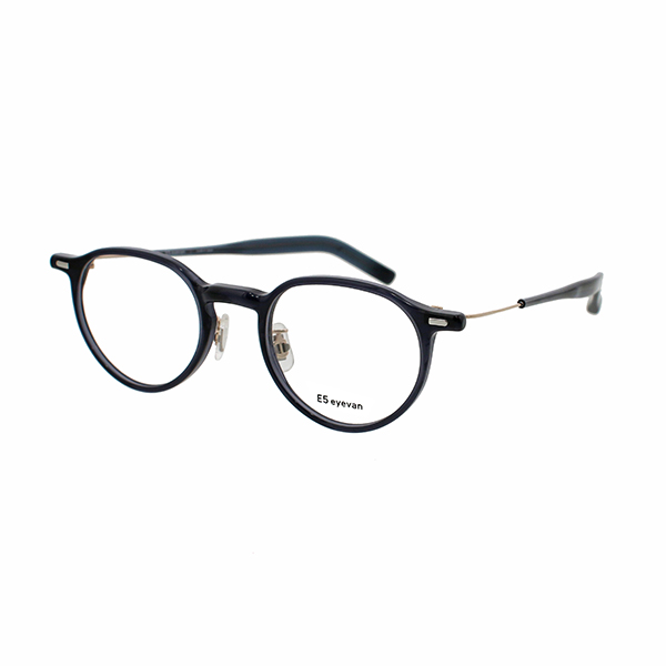 E5 eyevan | 【E5 eyevan】 p4（45） BL/WG（Blue/White Gold） メガネ 45サイズ | 正規取扱い-POKER FACE オンラインストア