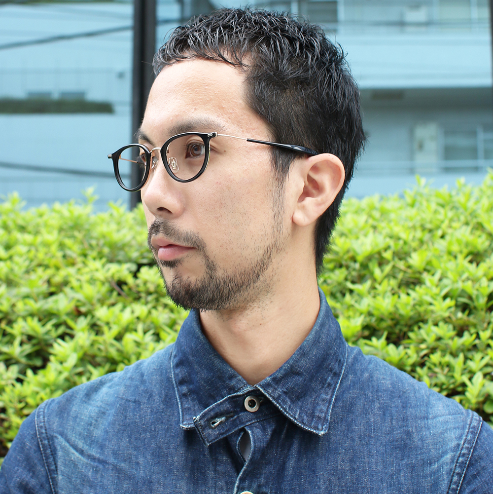 E5 eyevan | 【E5 eyevan】 c1 BK/WG（Black/White Gold） メガネ | 正規取扱い-POKER FACE オンラインストア