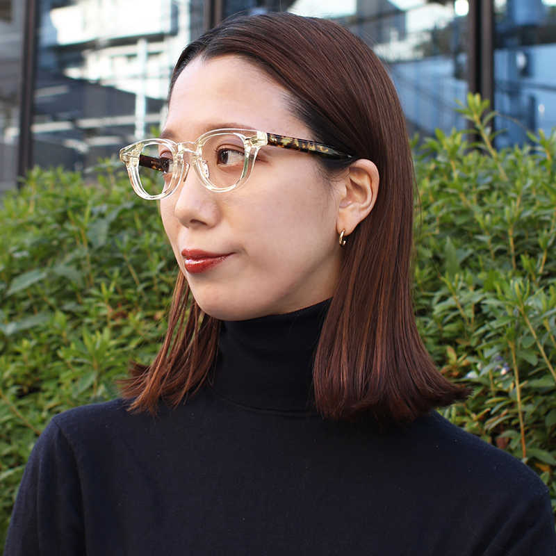EYEVAN メガネ | 【EYEVAN】 Webb wide ウェブワイド ECR/YT（ECRU/YELLOW TORTOISE） メガネ ...